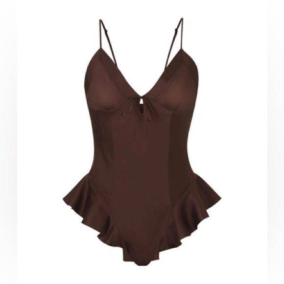 SKIMS | Tops | Skims Silk Teddy Bodysuit | Poshmark